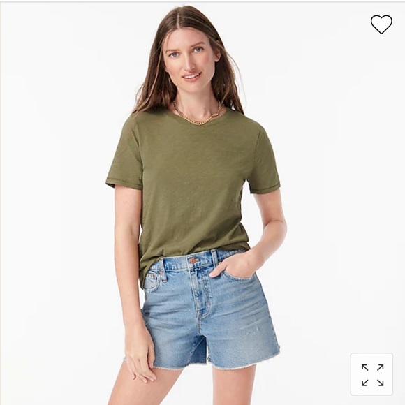 J. Crew | Tops | J Crew New Vintage Cotton Crewneck Tshirt Aw77 | Poshmark